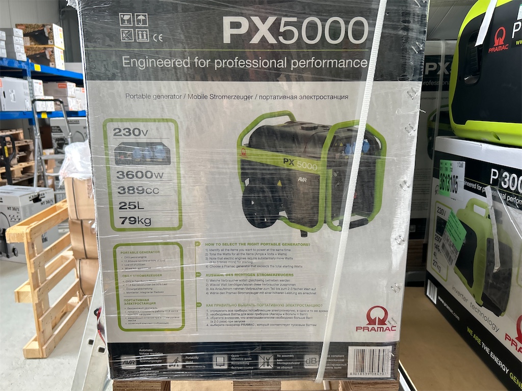 Generator PX 5000 - Pramac PX 5000 (Neu) | Blinto
