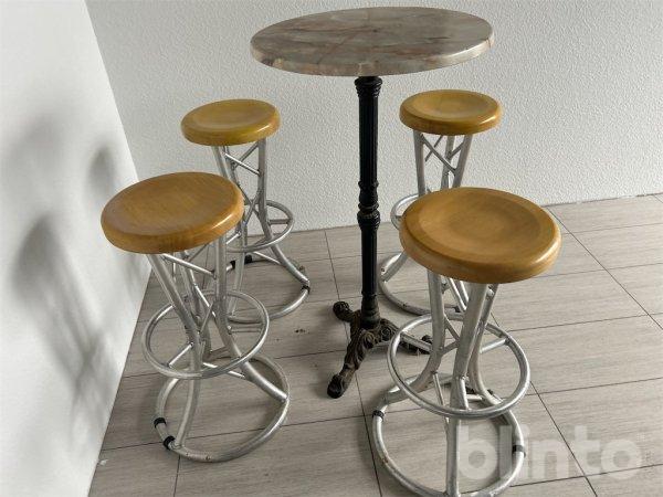 Stehtisch mit Hocker - | Blinto